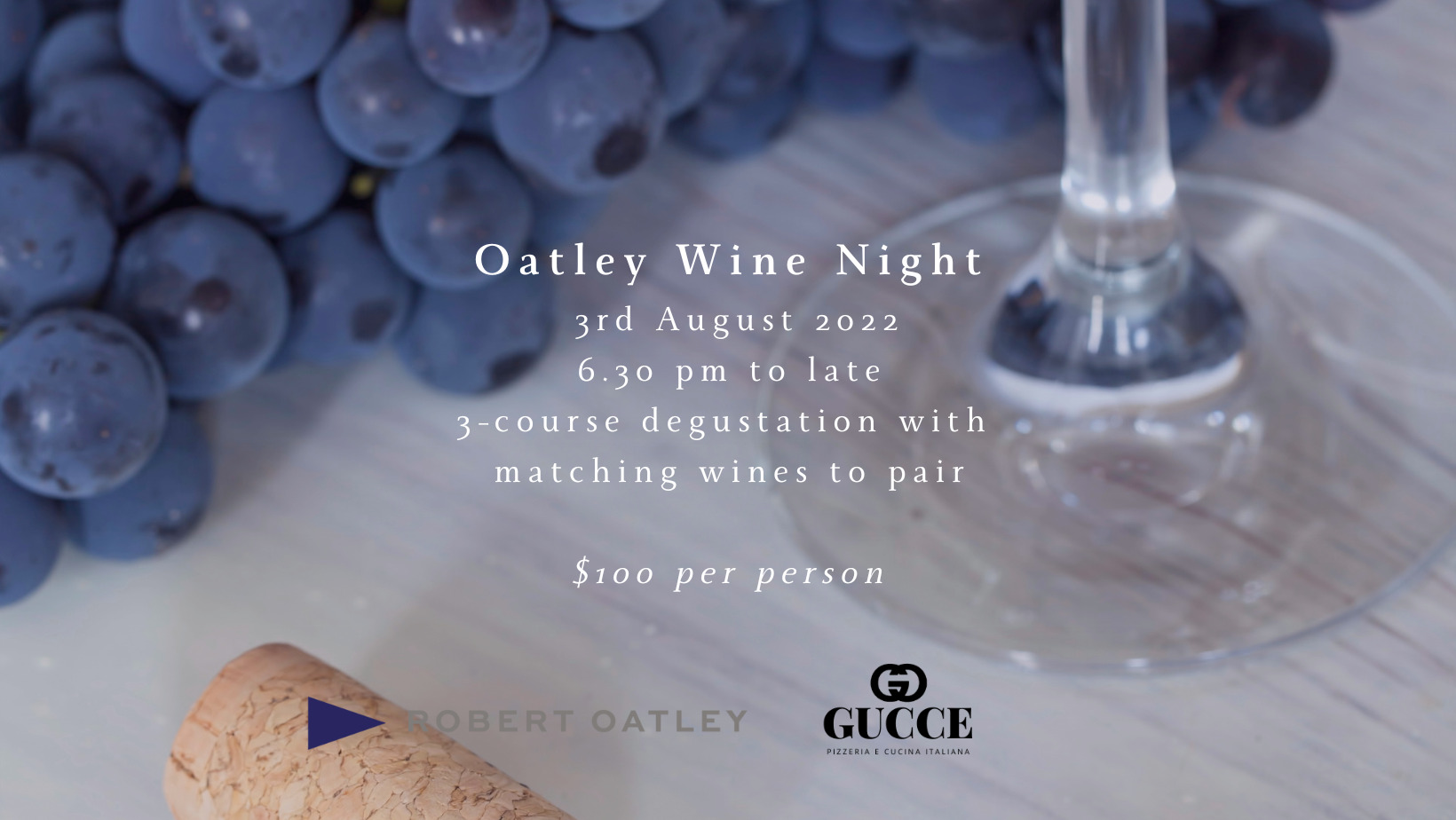 Oatley Wine Night – Gucce Pizzeria e Cucina Italiana
